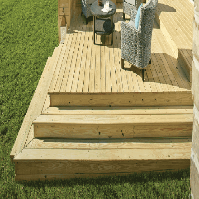 Removable Wood Deck